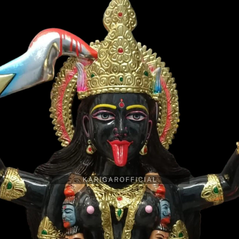 Hindu Goddess Kali Murti in Marble Standing on Corpse of Shiva 39 ...